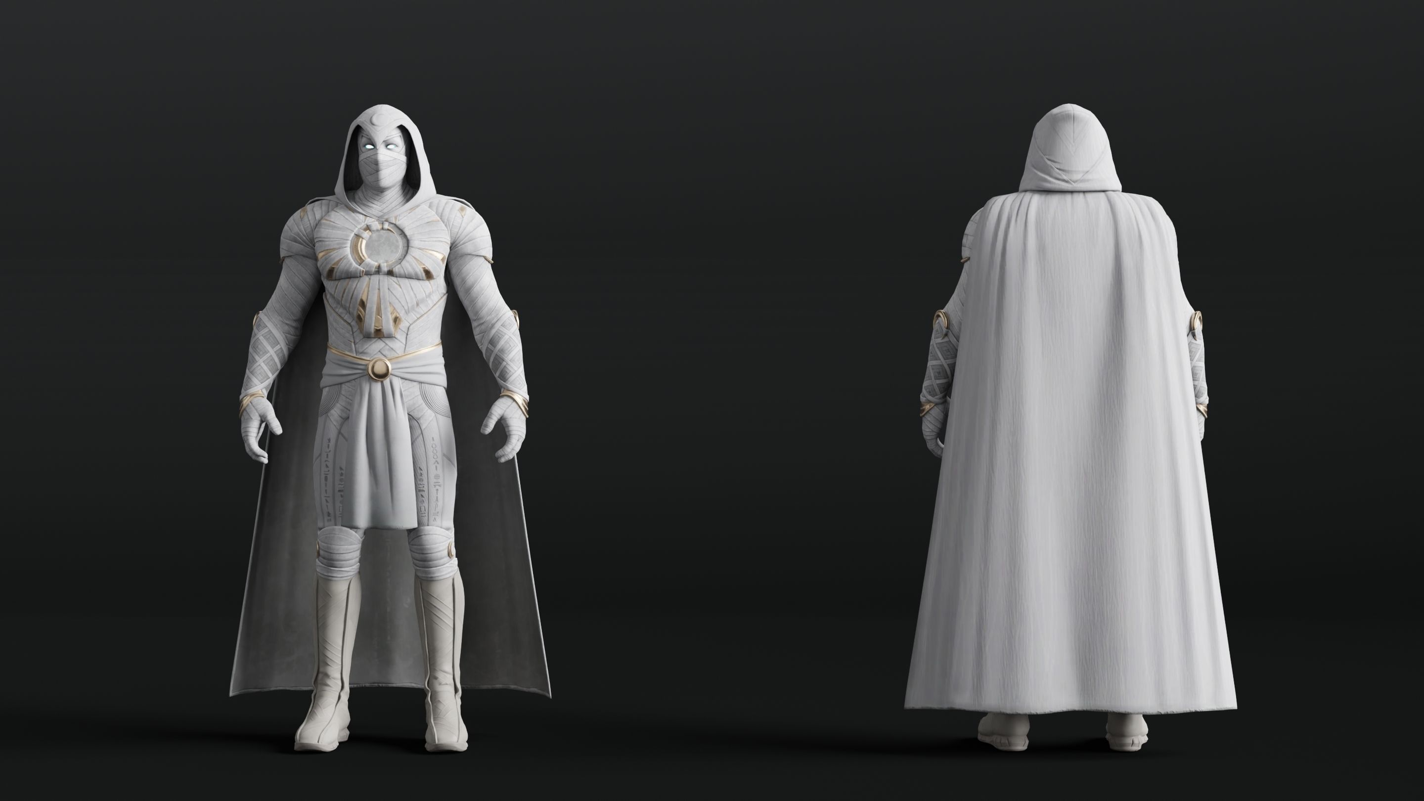 3D model Moon Knight IK RIGGED VR / AR / low-poly | CGTrader