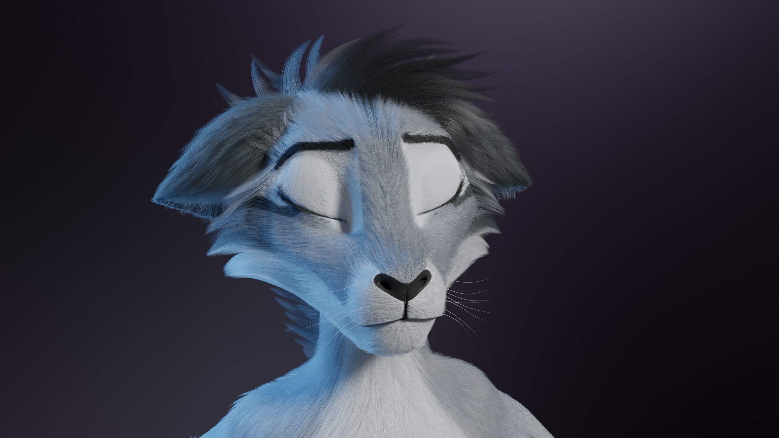 Darla Anthro Cat 3D model rigged | CGTrader