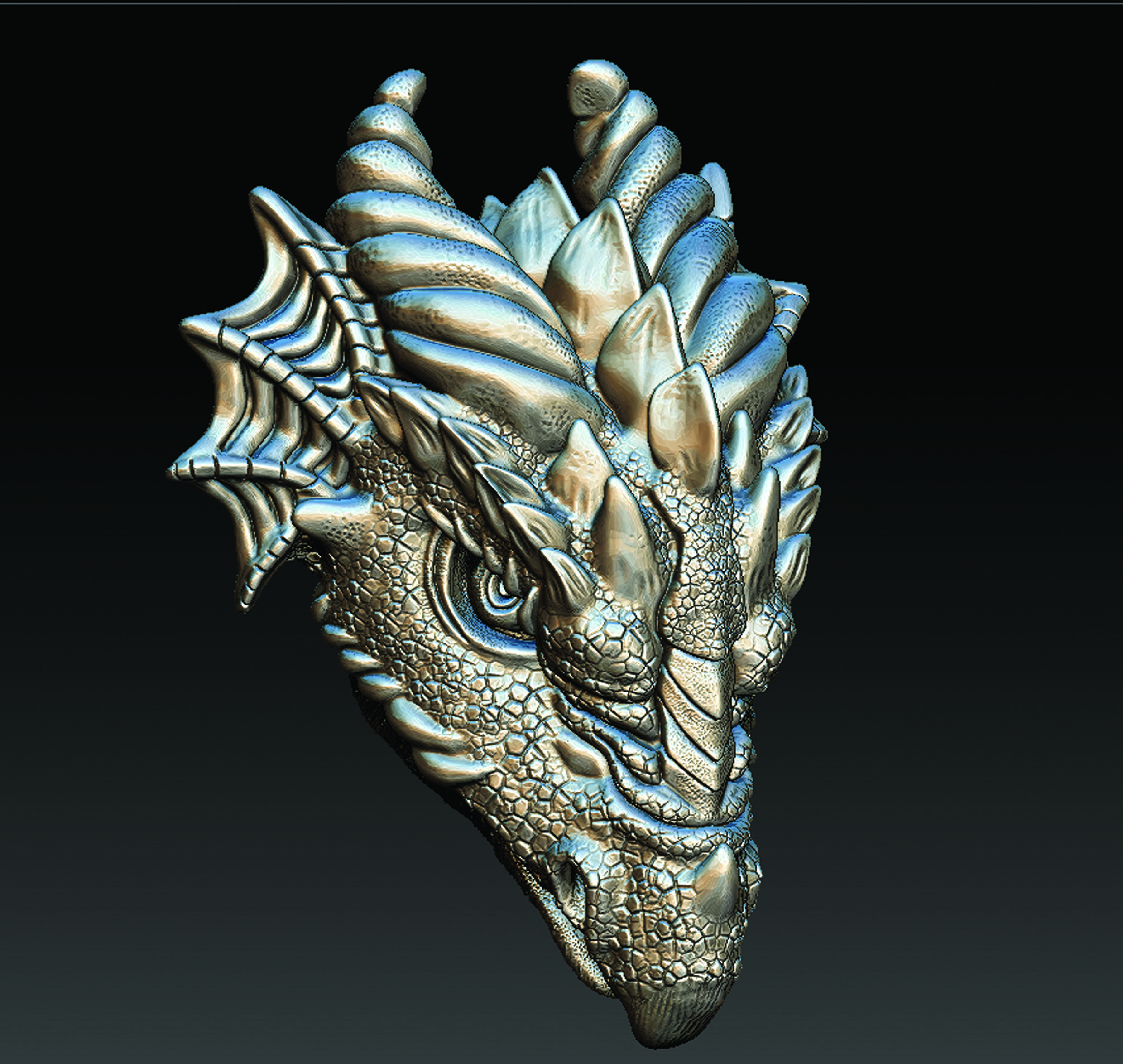 dragon head 3D model 3D printable | CGTrader