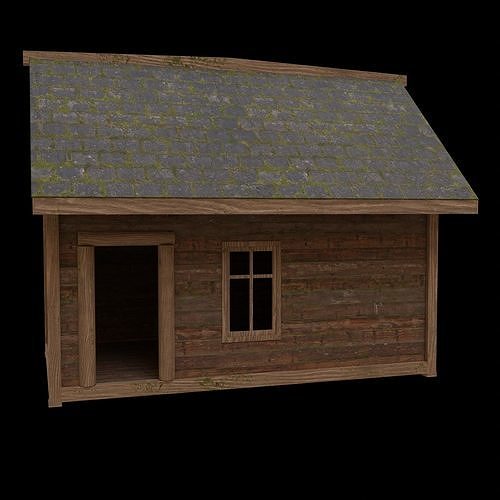 3D model Log cabin VR / AR / low-poly | CGTrader