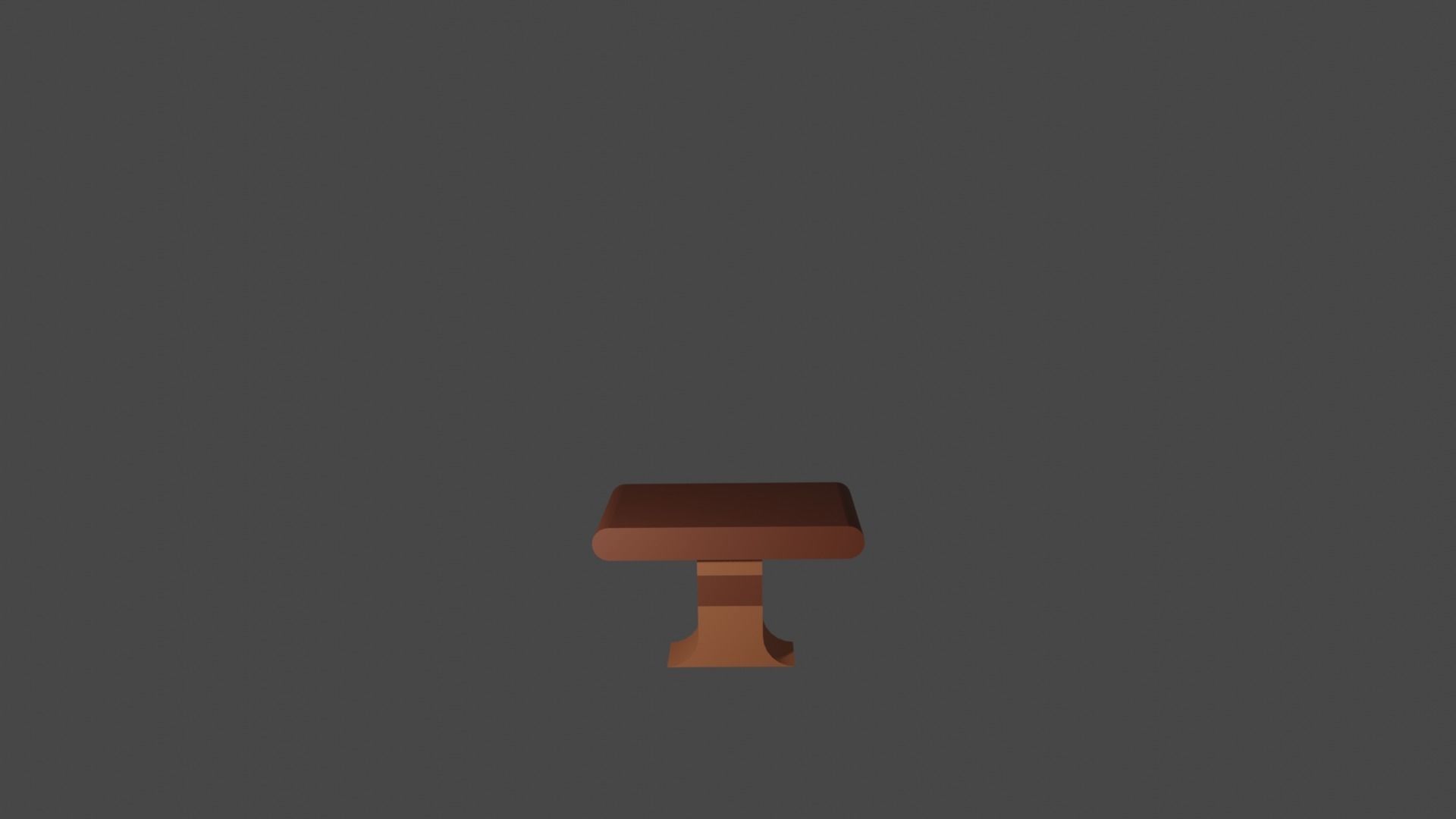 Low Poly Table A wooden stool 3D model | CGTrader