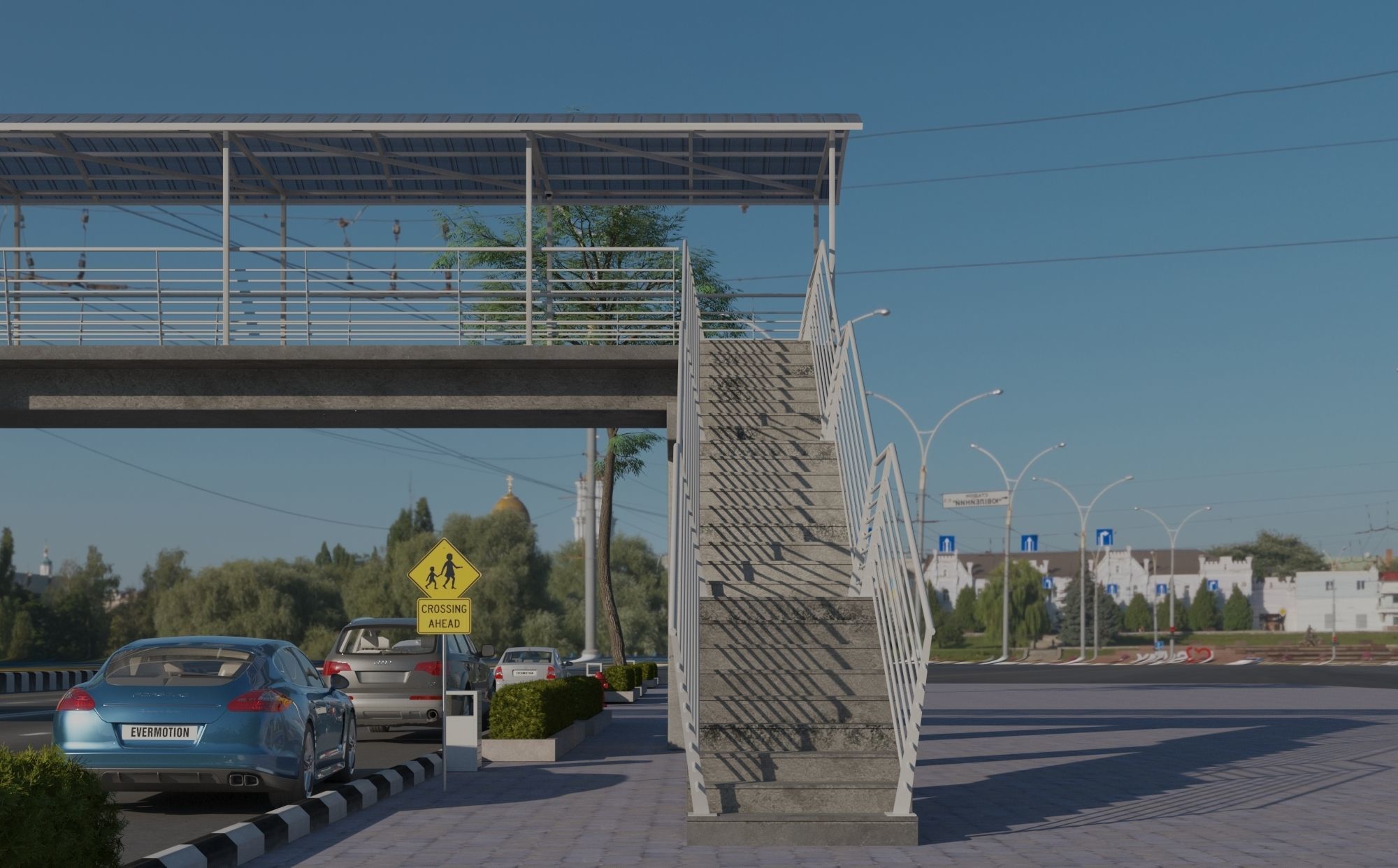 3D model Pedestrian Bridge VOL 5 VR / AR / low-poly | CGTrader