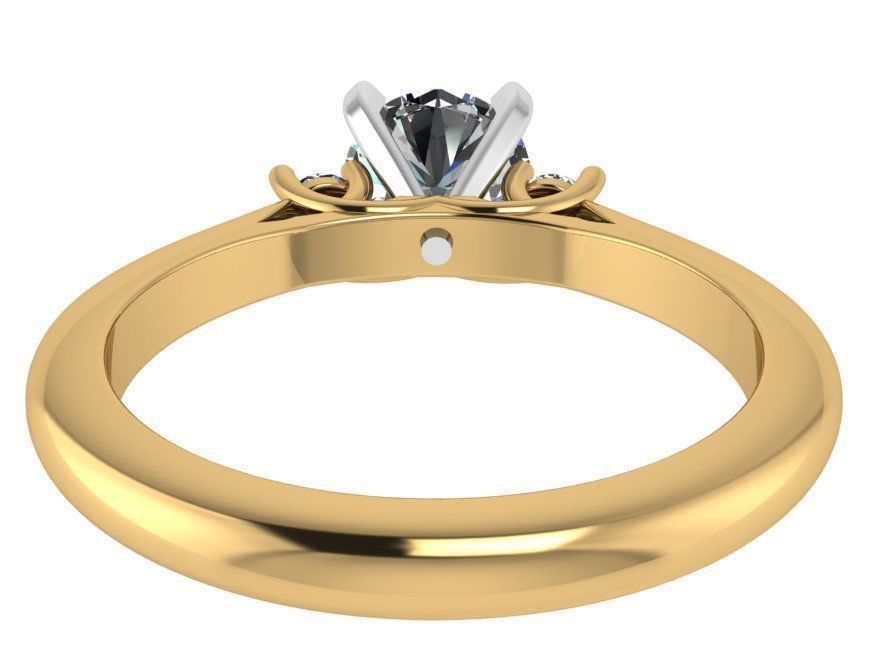 Peg Head Ring 1614 3D model 3D printable | CGTrader