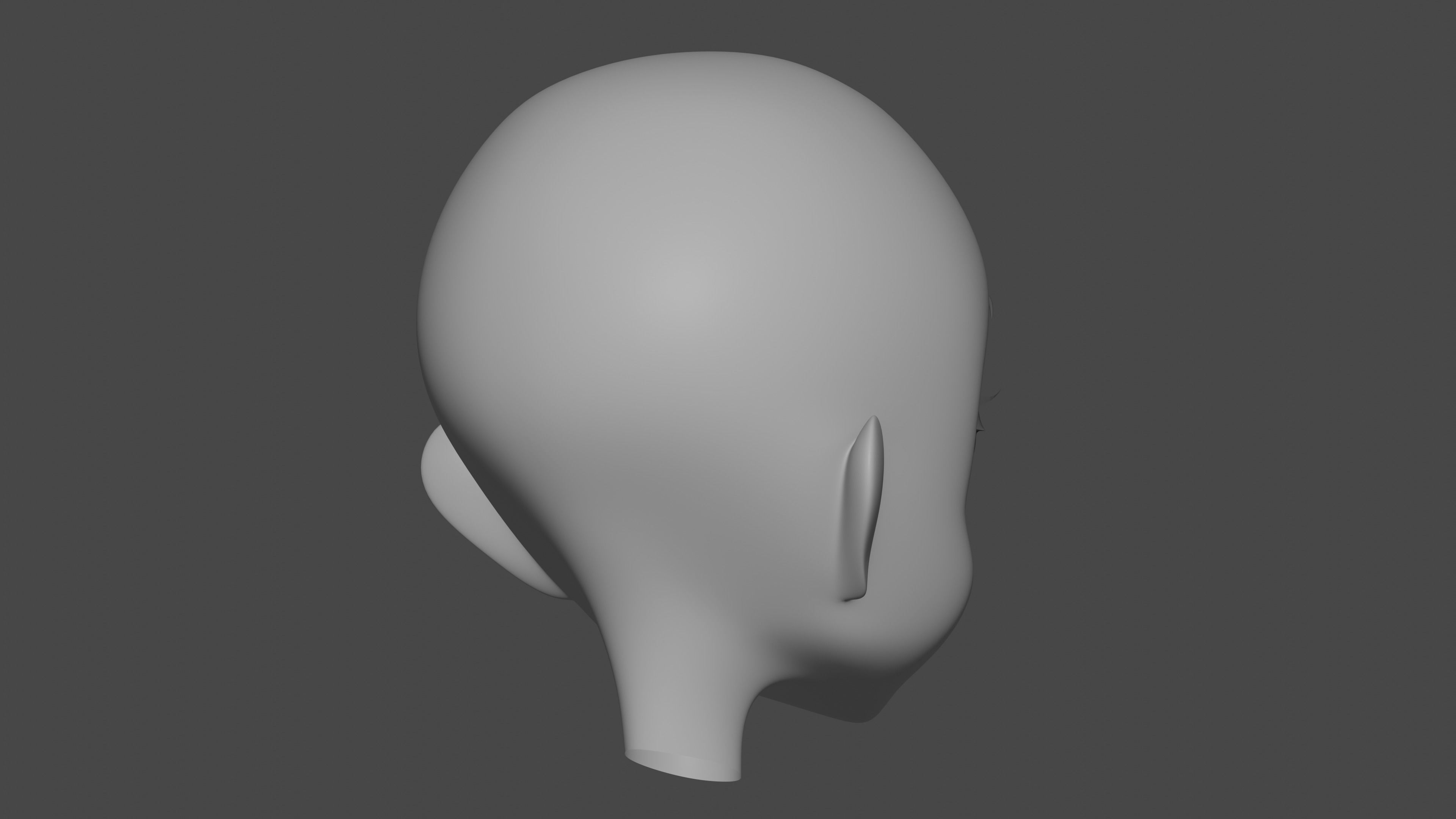 Female Anime Head 3D model | CGTrader