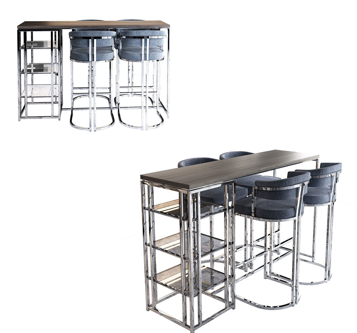 3D model BAR TABLE 3D model VR / AR / low-poly | CGTrader