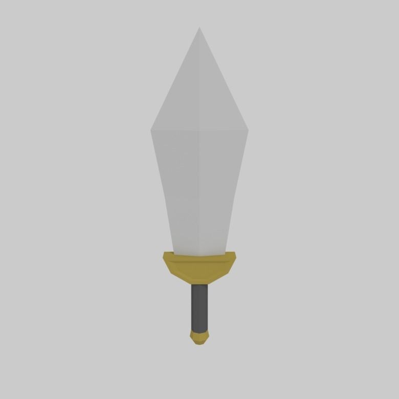 3D model Simple Knight Sword VR / AR / low-poly | CGTrader
