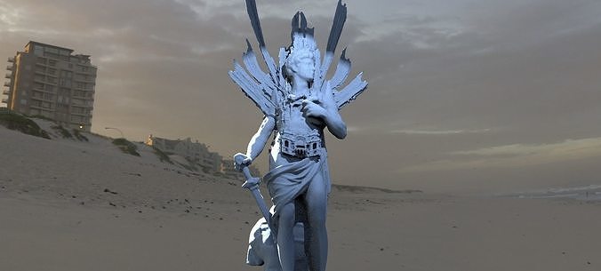 Roman God Mars Wings 3 3D model | CGTrader