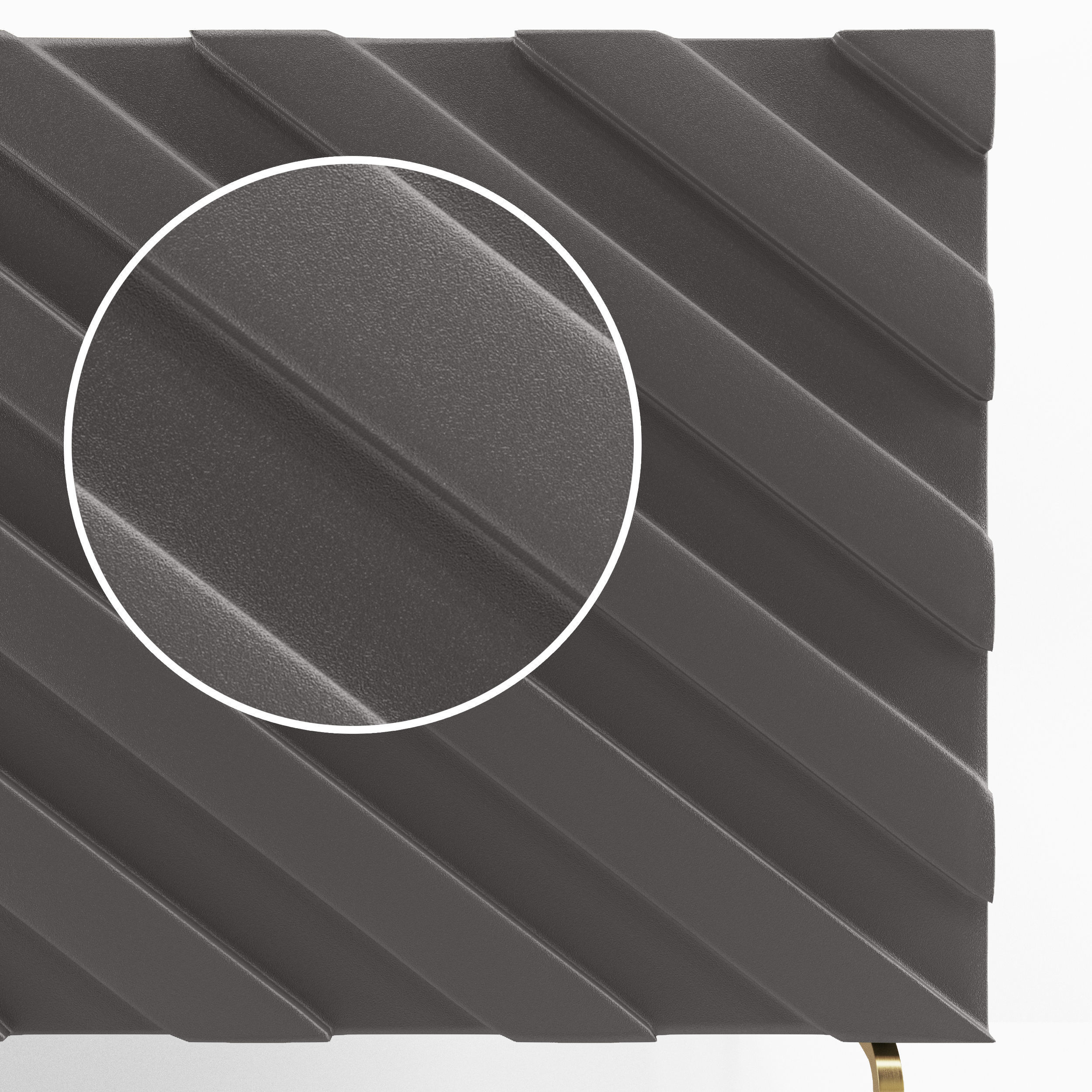 Decorative Chevron Console Anthrazit 3D model | CGTrader