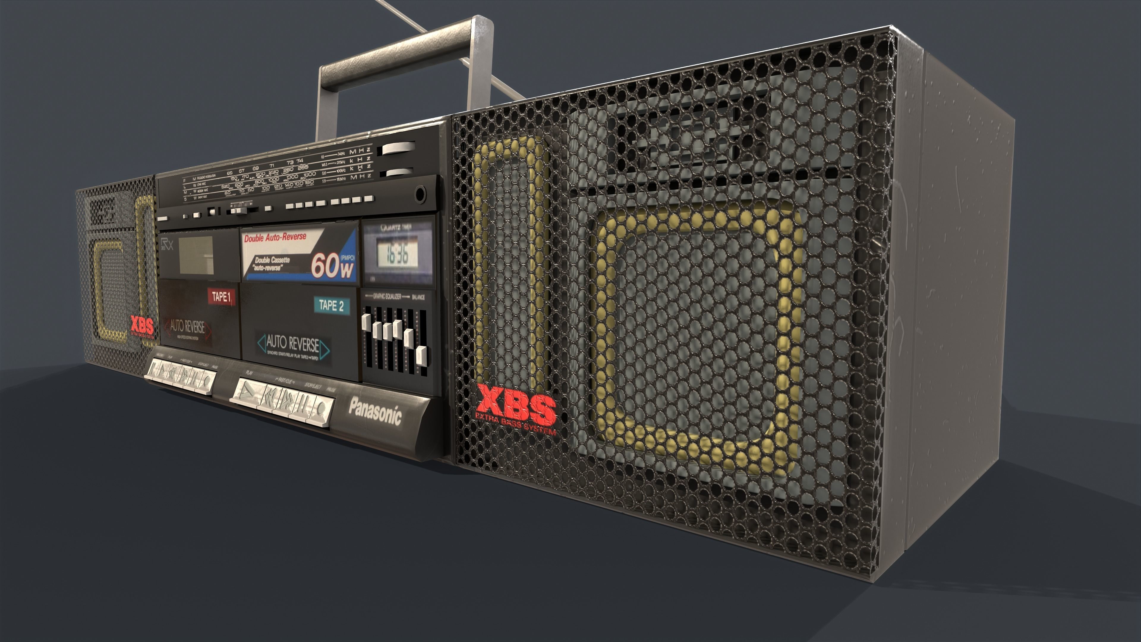 3D model Boombox panasonic rx cw55 VR / AR / low-poly | CGTrader