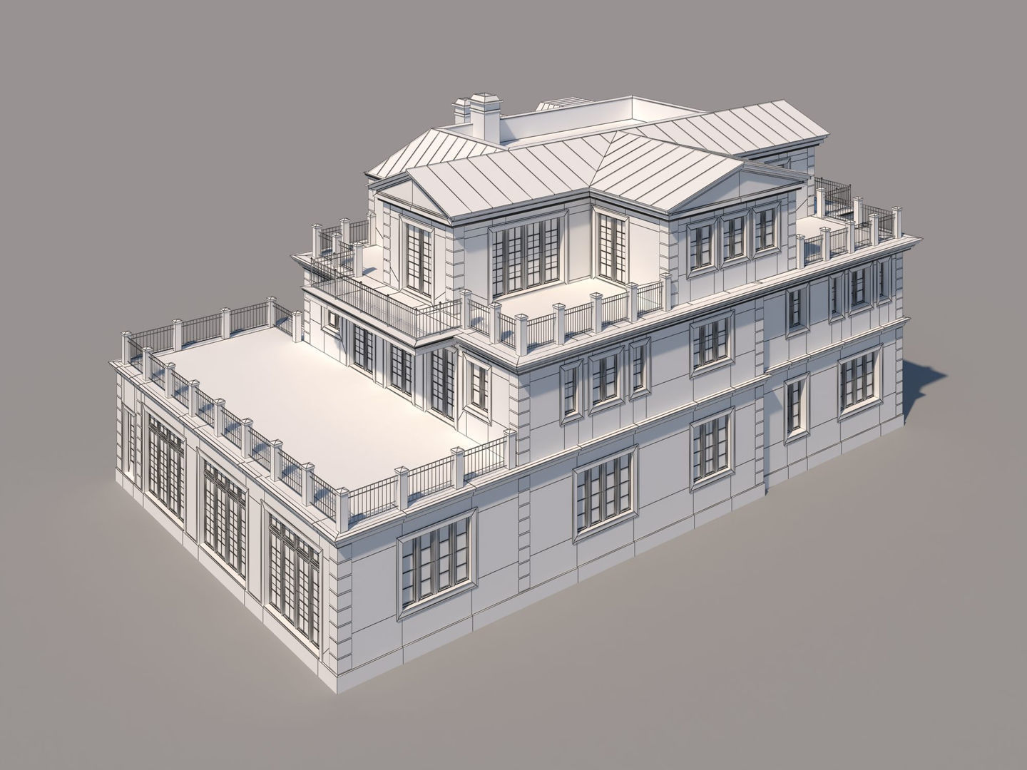 Mansion House 011 3D model | CGTrader