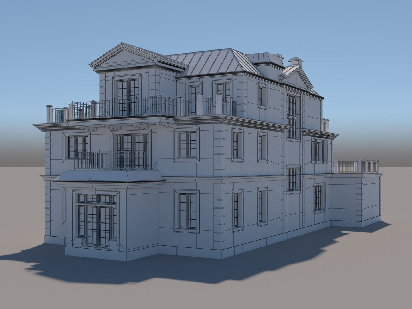 Mansion House 011 3D model | CGTrader