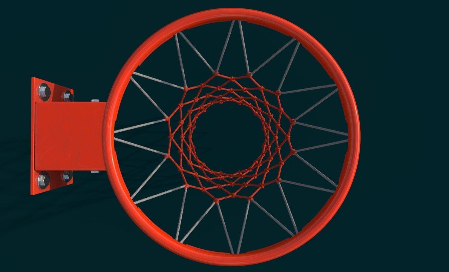 3D Model Collection Basketball Rim and Spalding basketball Low-poly VR ...