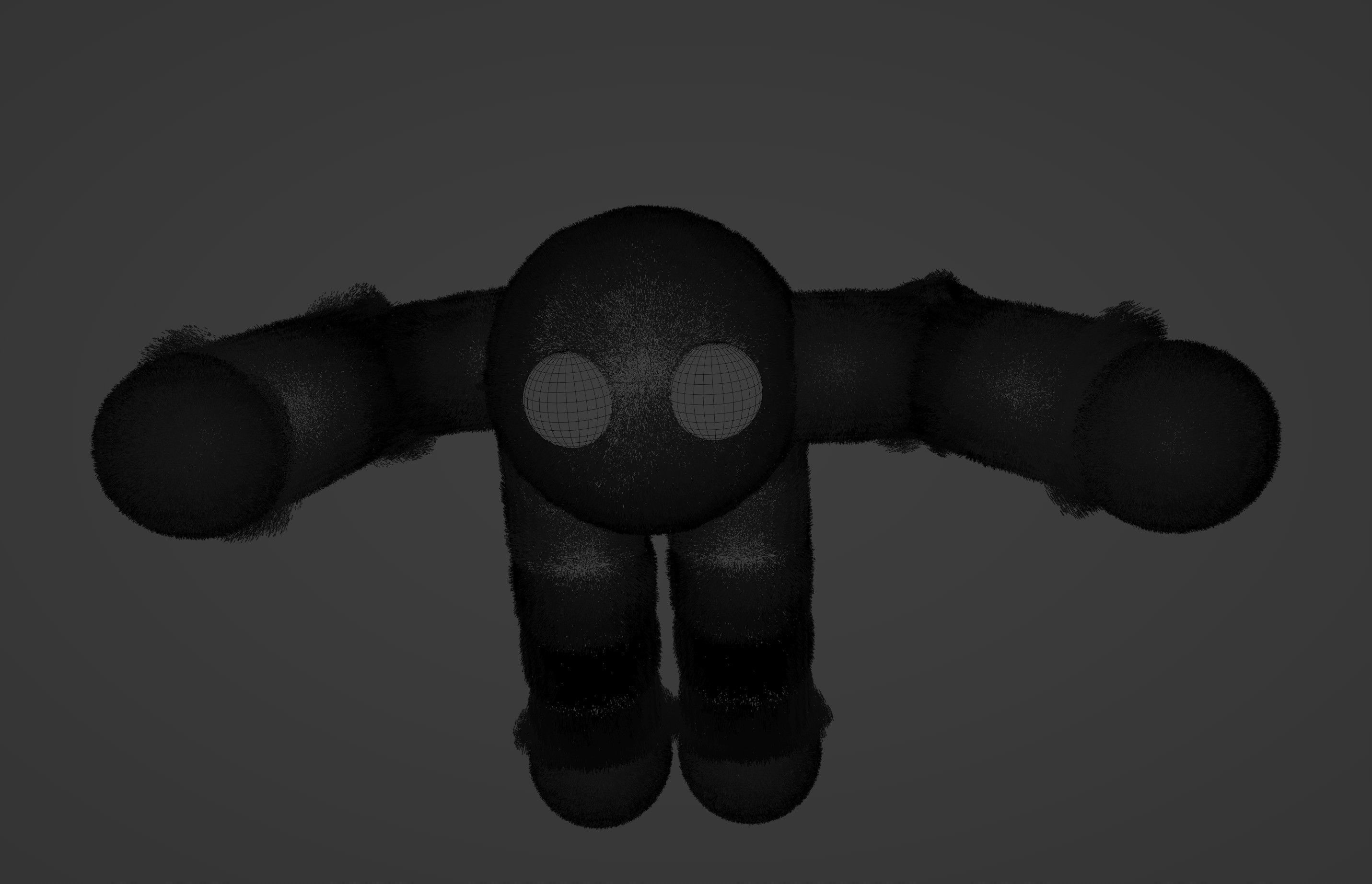 Fluffy fabric game character 3D model | CGTrader