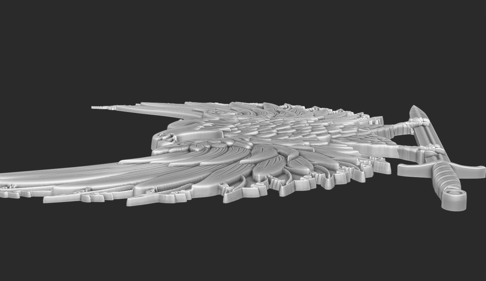 Two Headed Eagle 3D model 3D printable | CGTrader