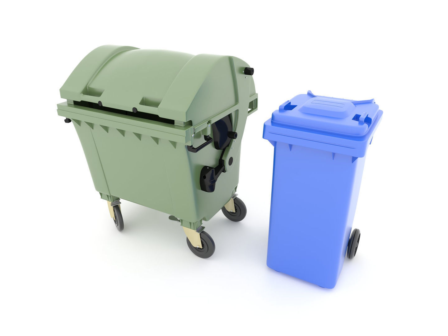 Rubbish Bin Store 3D model | CGTrader