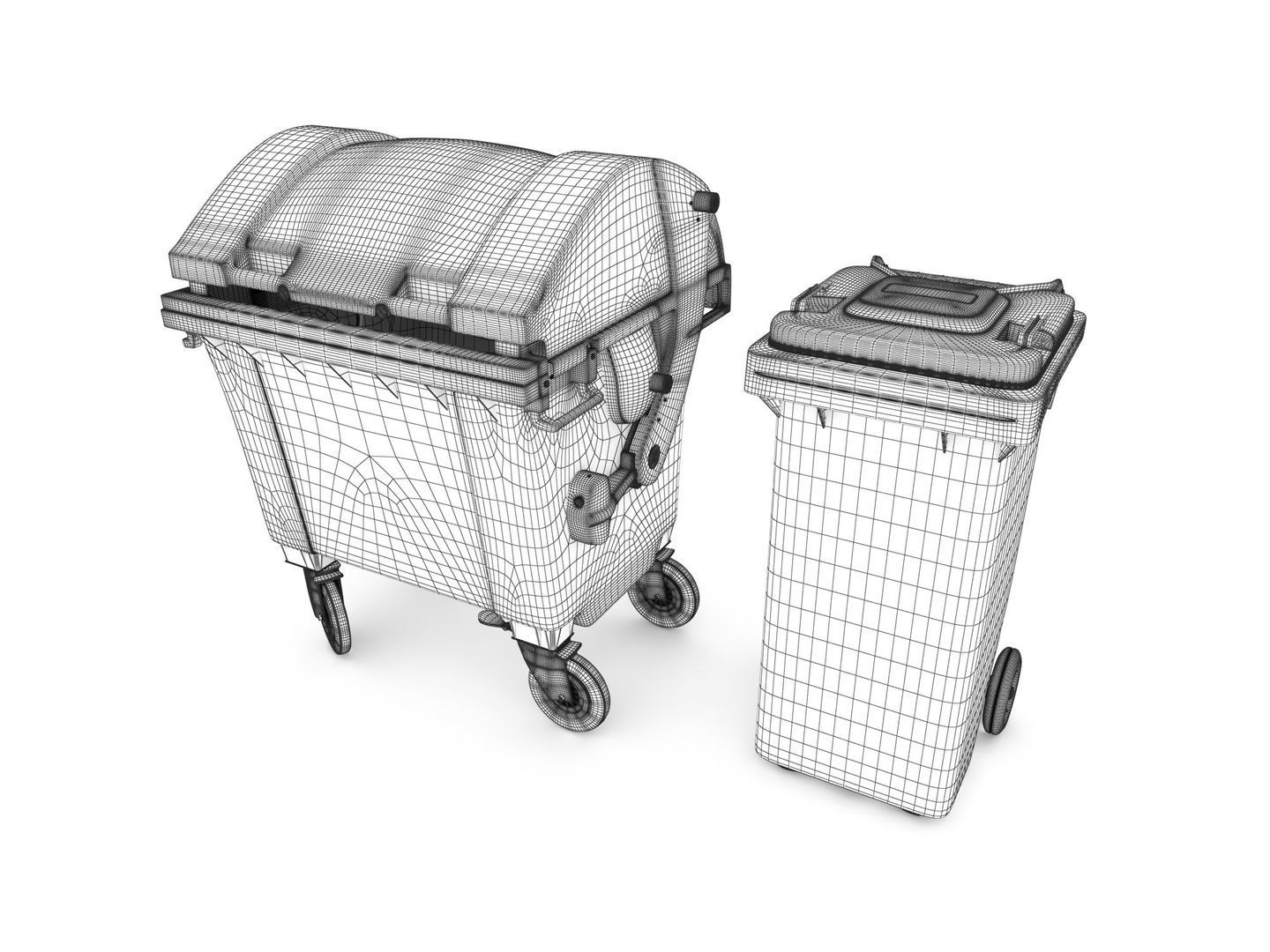 Rubbish Bin Store 3D model | CGTrader