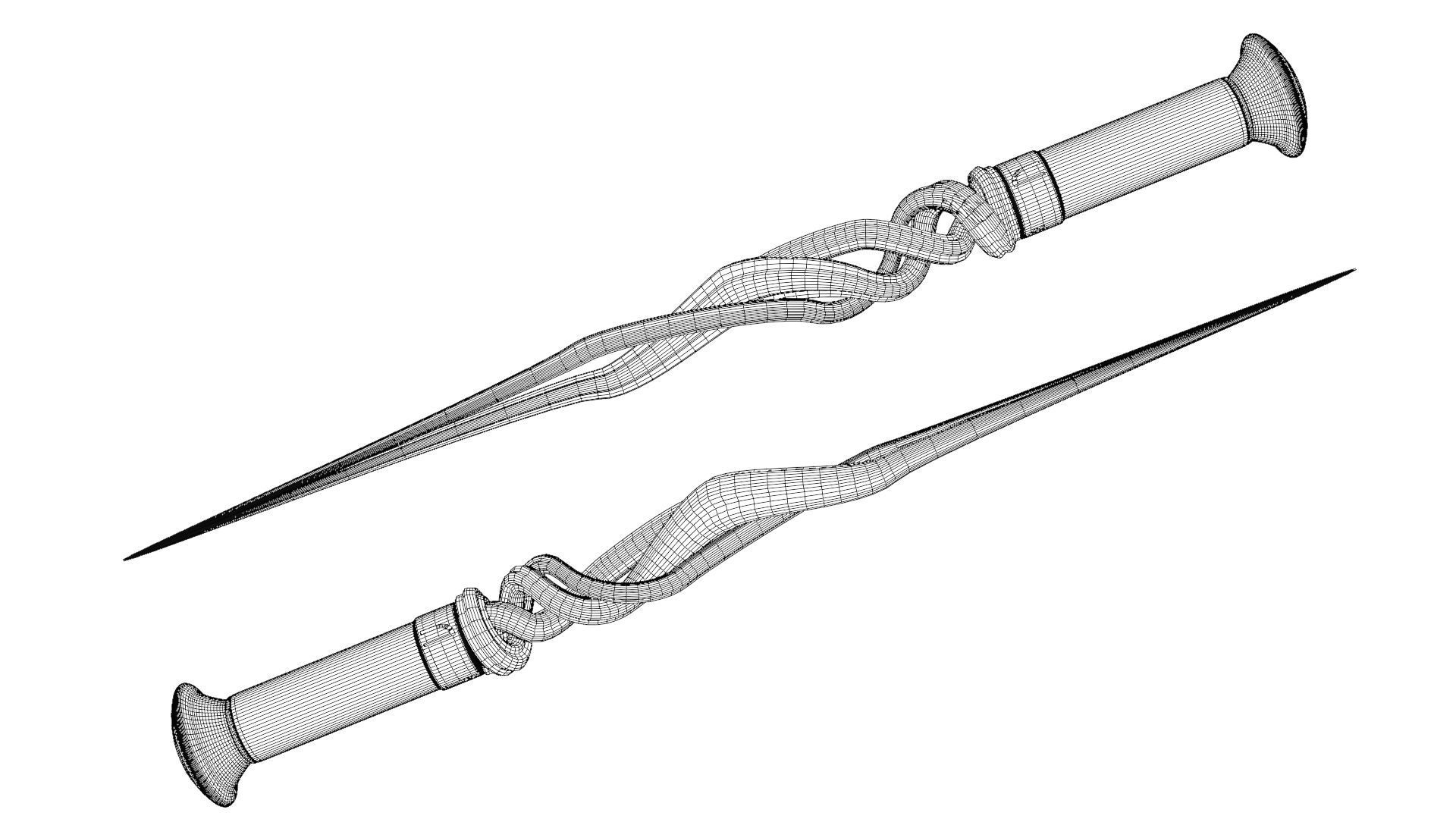 3D model Dumbledores wand lowpoly VR / AR / low-poly | CGTrader