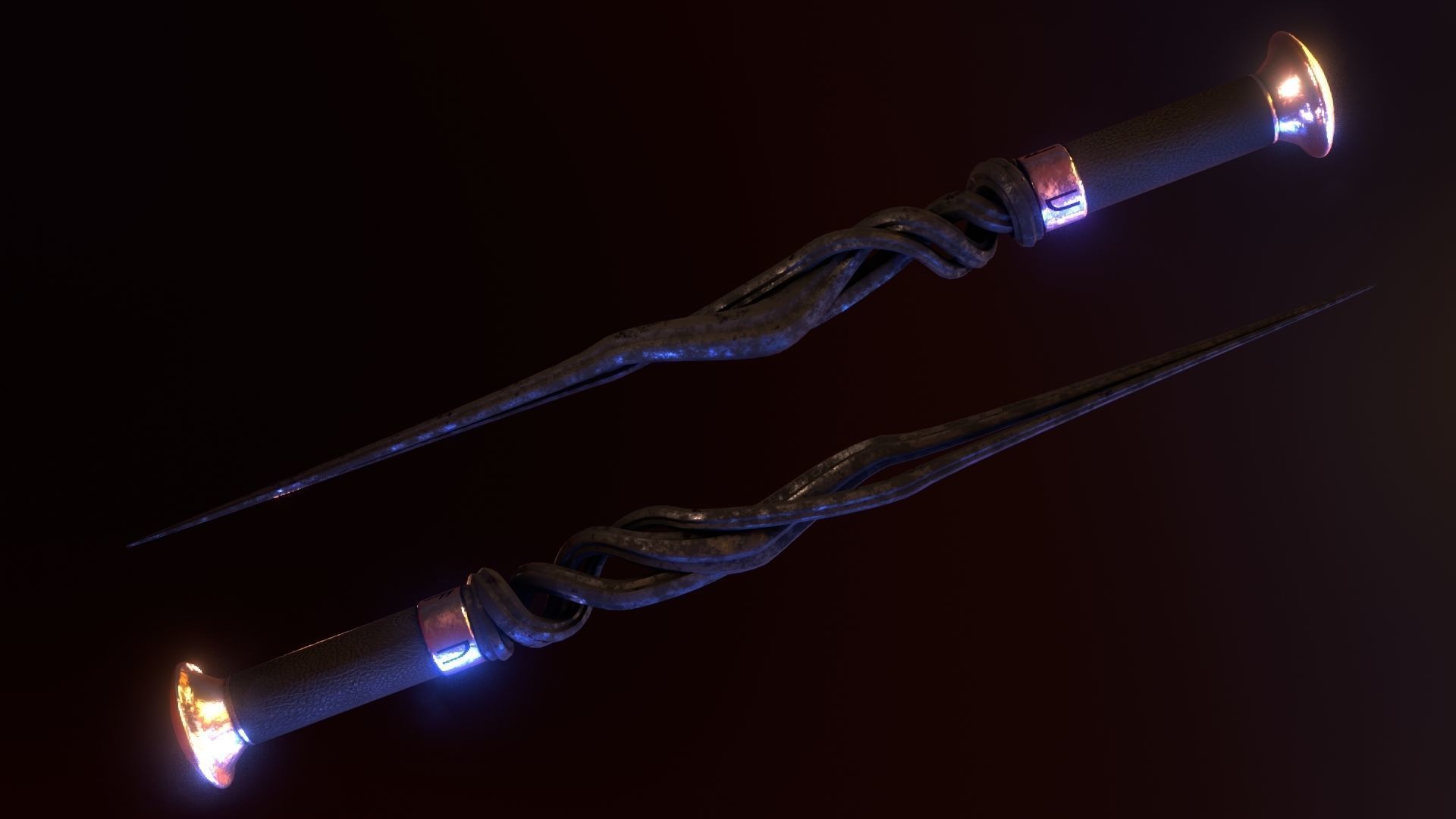 3D model Dumbledores wand lowpoly VR / AR / low-poly | CGTrader