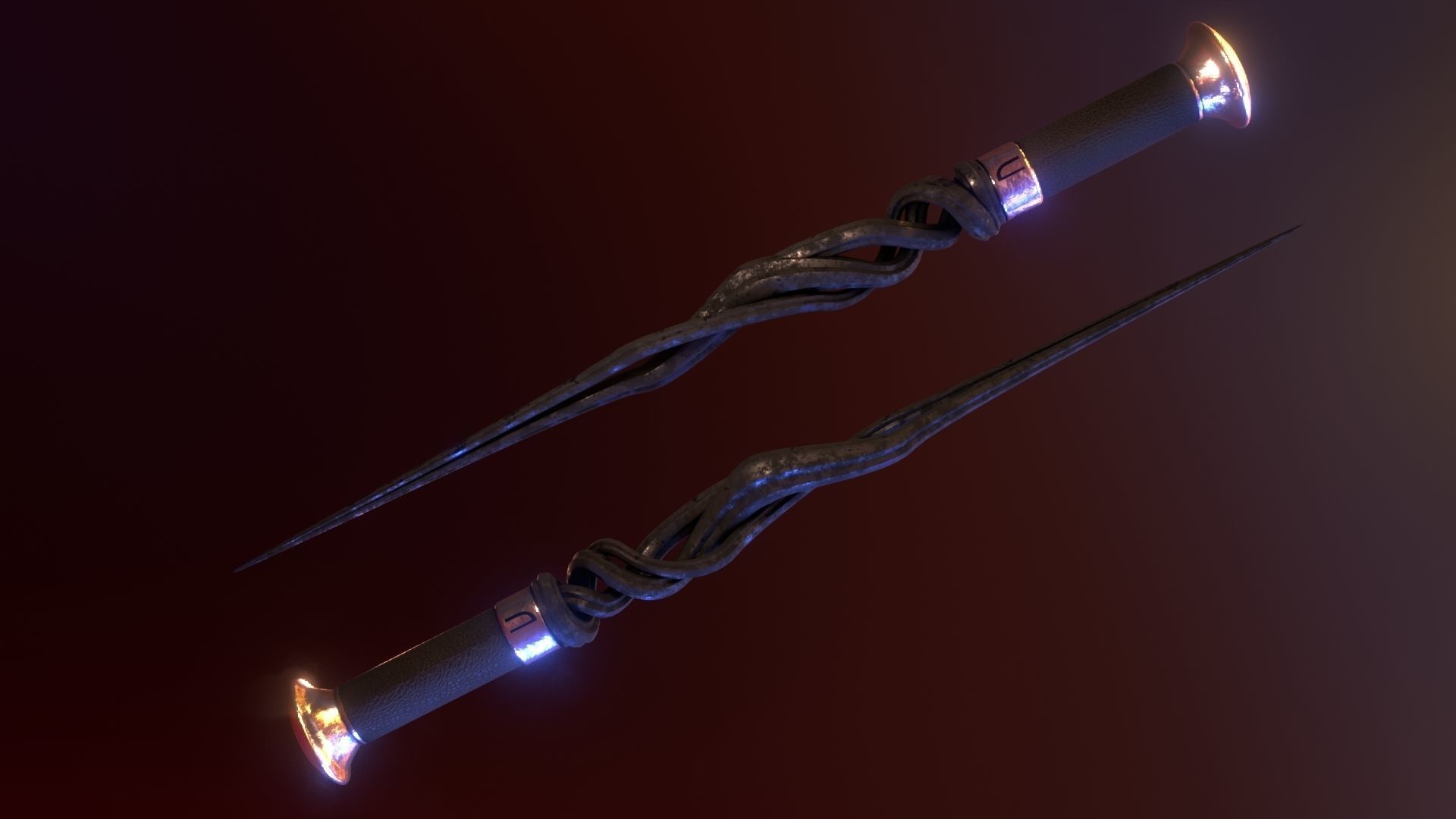 3D model Dumbledores wand lowpoly VR / AR / low-poly | CGTrader