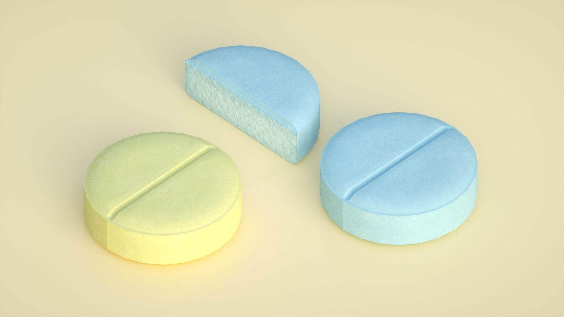 3D model pill particulates VR / AR / low-poly | CGTrader
