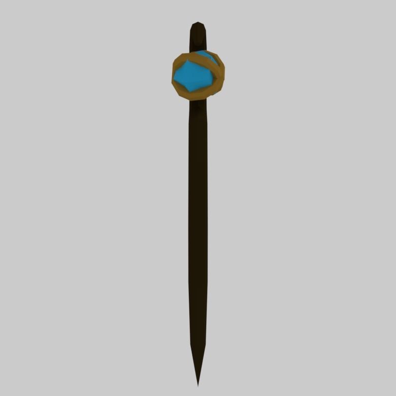 3D model Simple Mage Staff VR / AR / low-poly | CGTrader