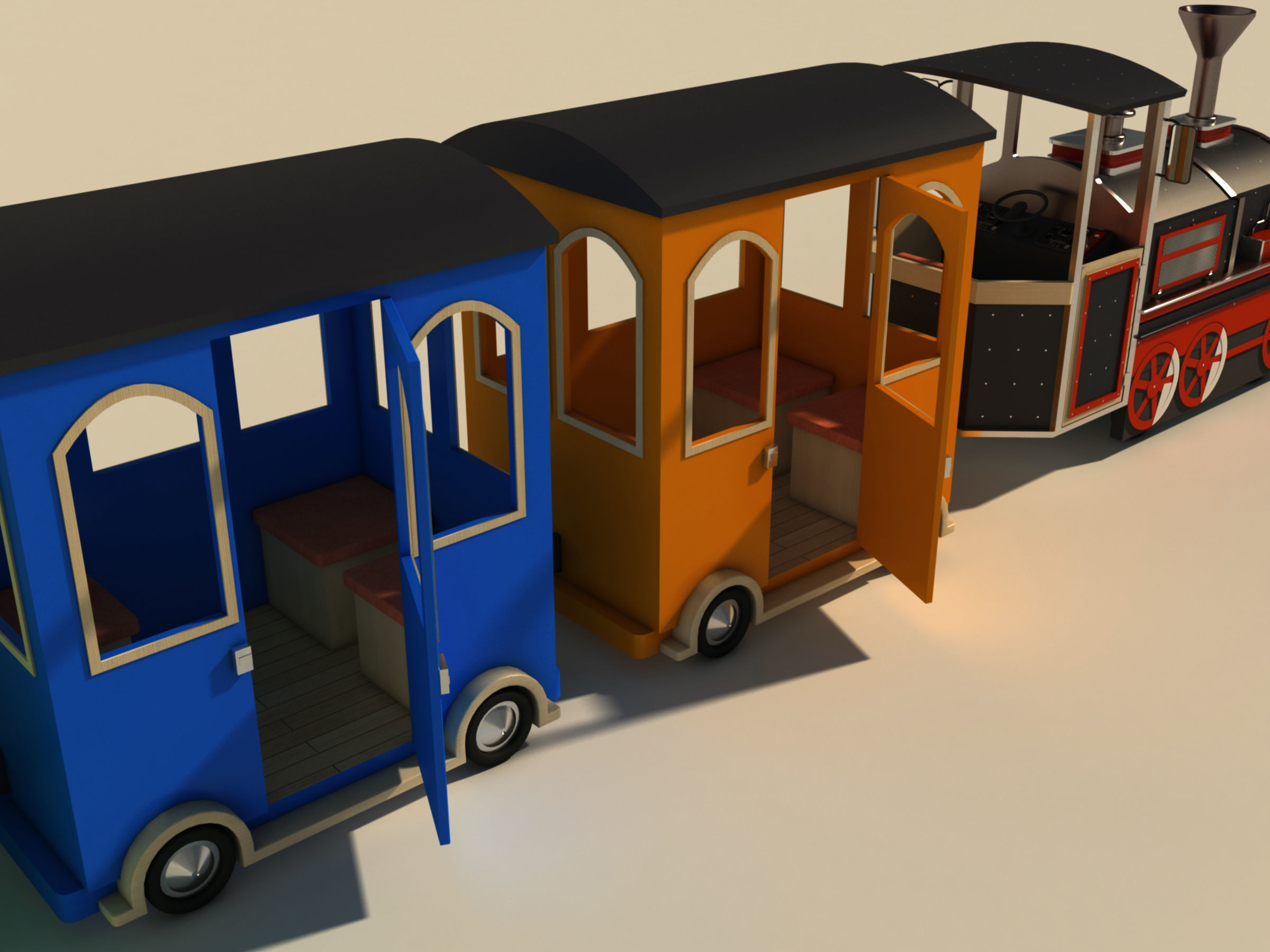 3D model Miniature Train VR / AR / low-poly | CGTrader