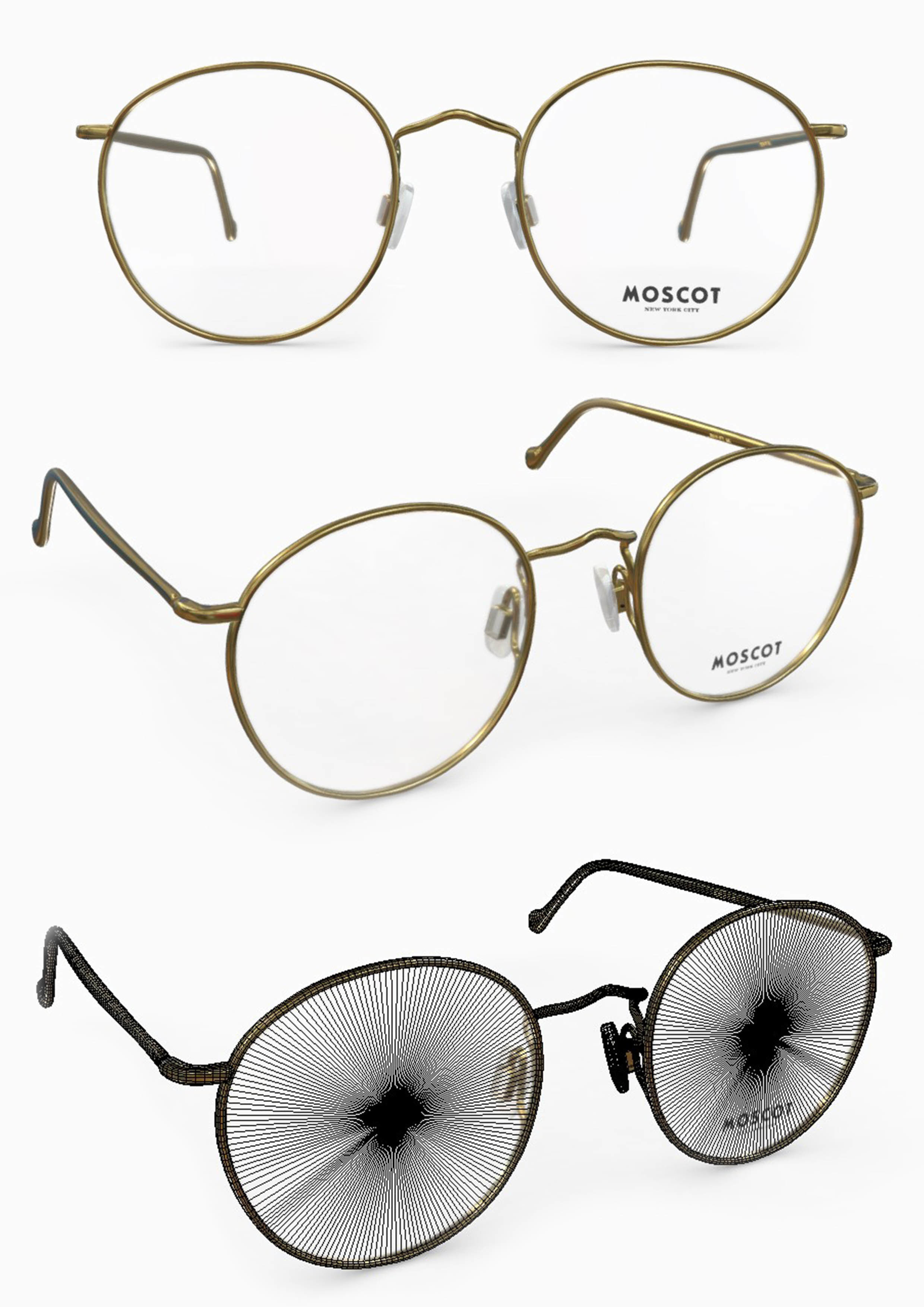 GLASSES - MOSCOT ZEV TT SE free 3D model | CGTrader