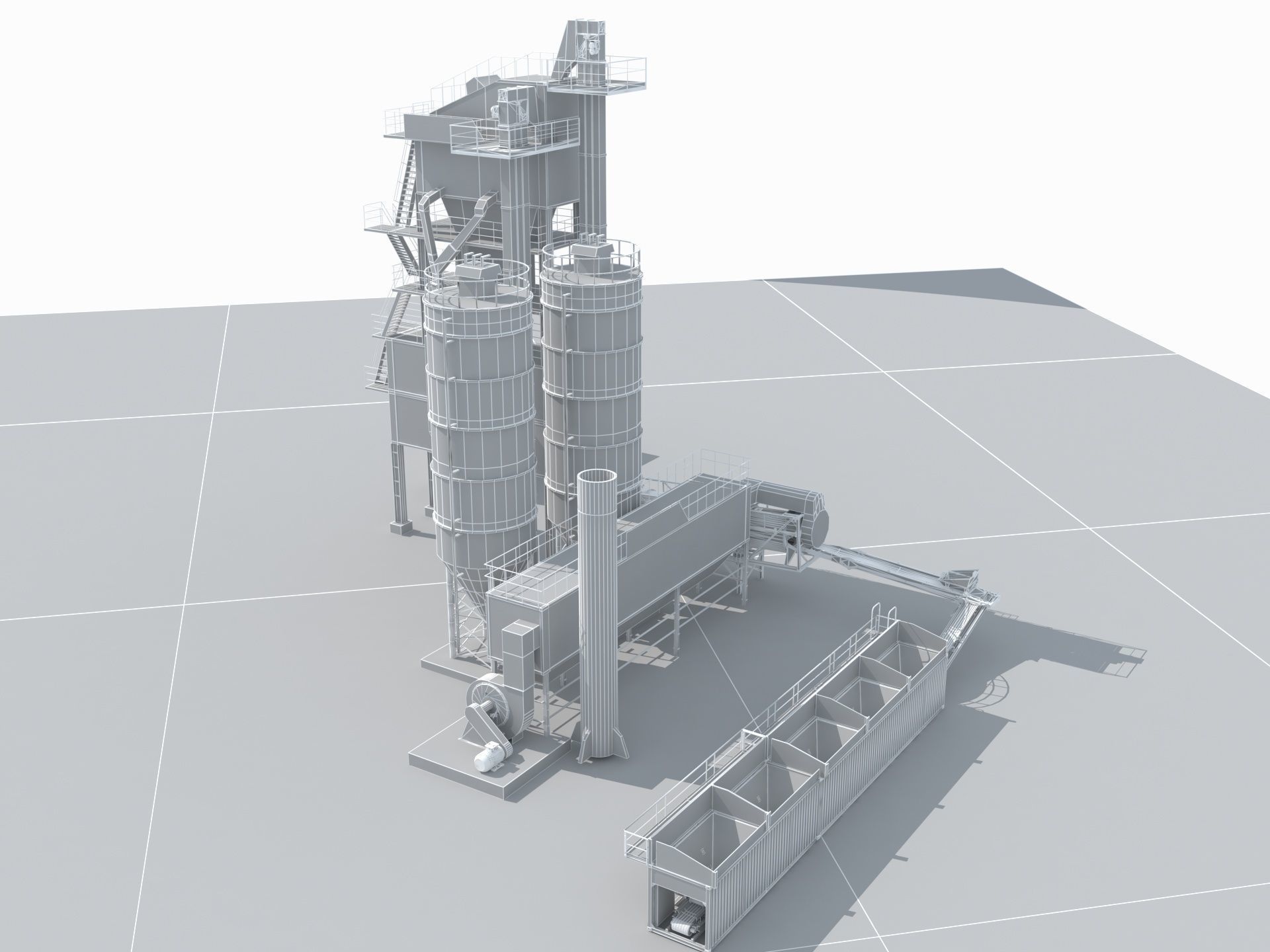 Concrete Batching Plant 3D model | CGTrader