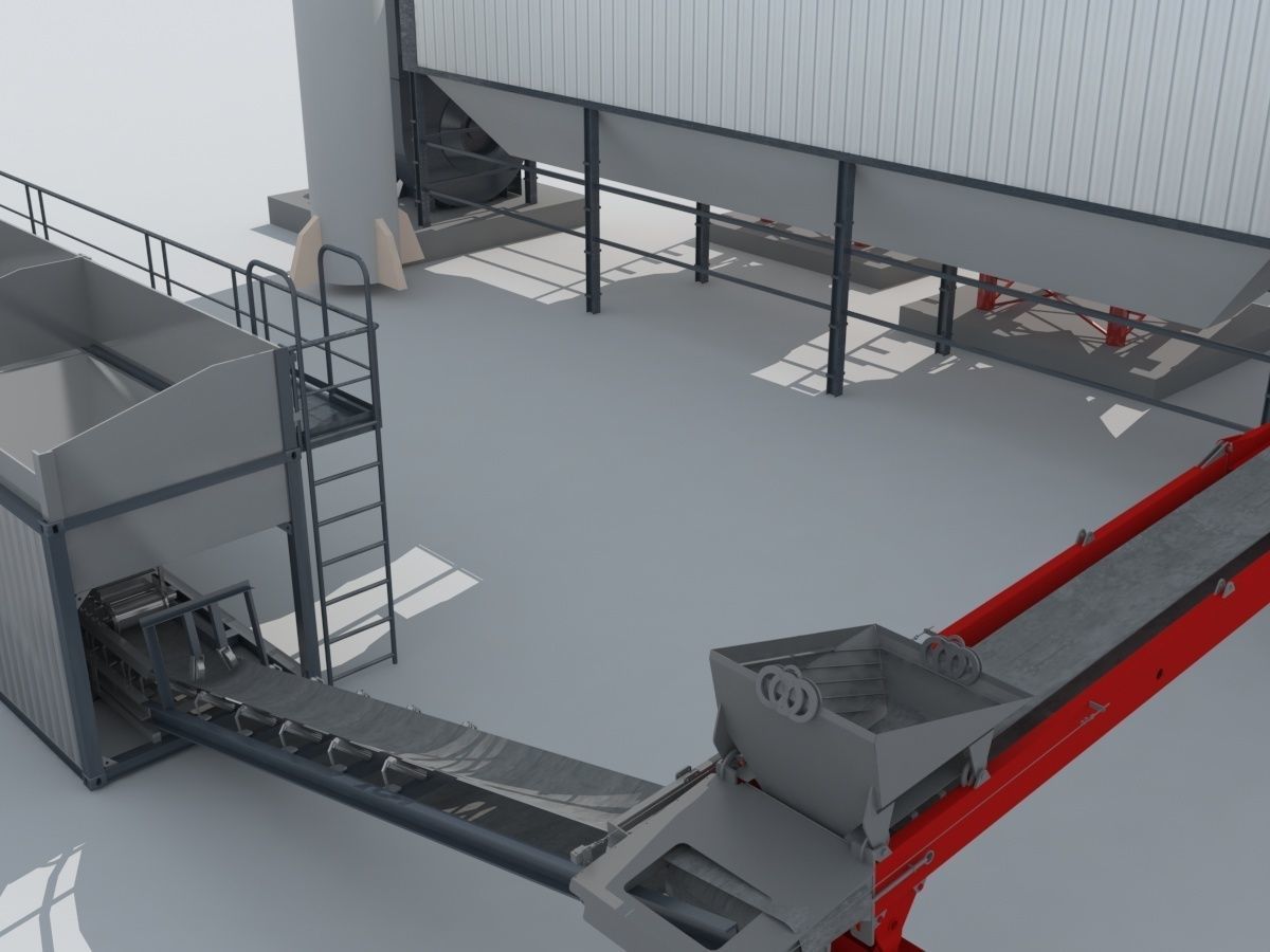 Concrete Batching Plant 3D model | CGTrader