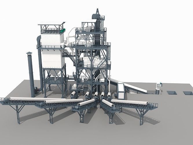 Asphalt Mixing Plant 3D model | CGTrader