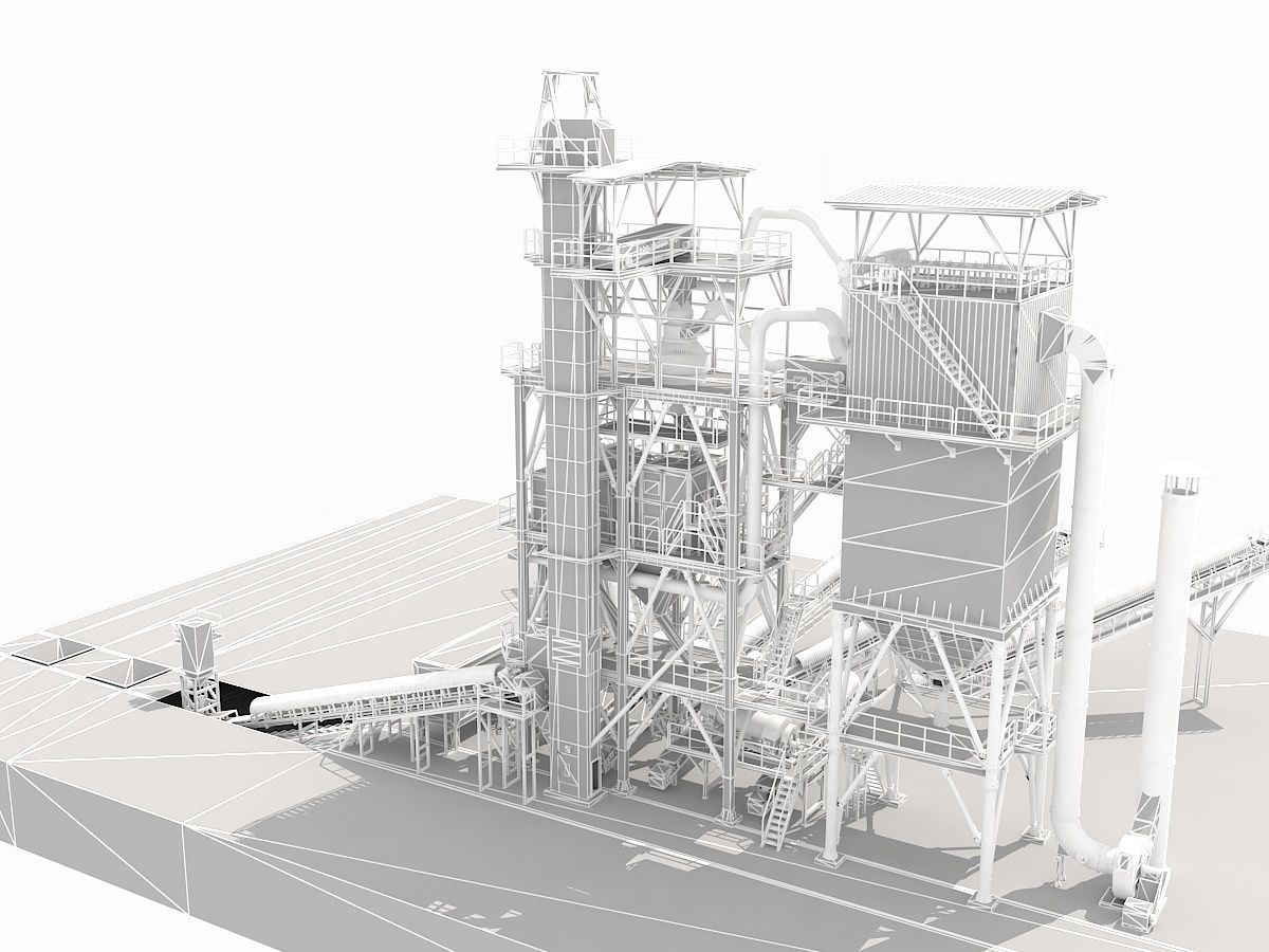 Asphalt Mixing Plant 3D model | CGTrader
