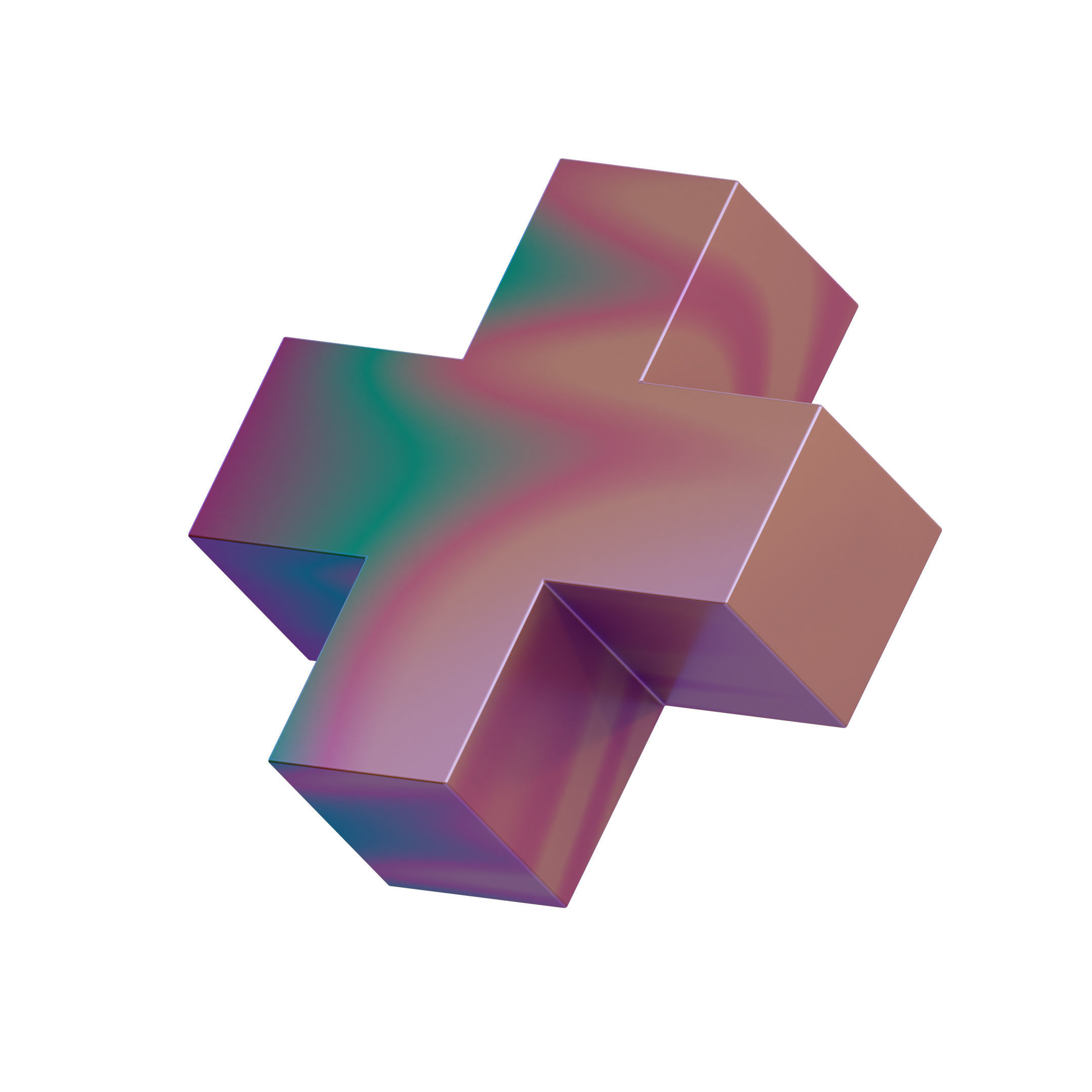 3D model Plus Geometric Shape VR / AR / low-poly | CGTrader