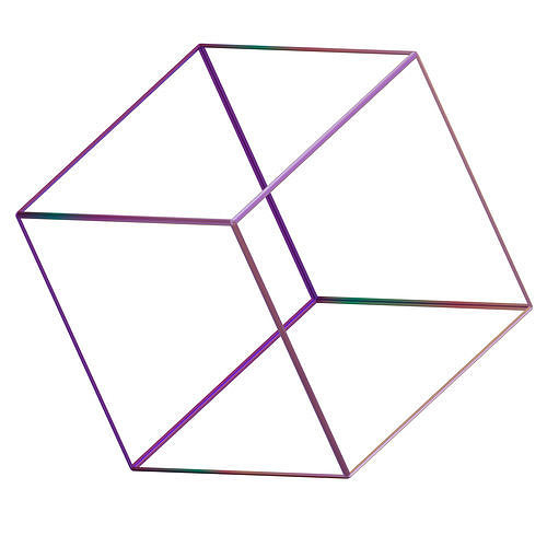 Cube Geometric Shape