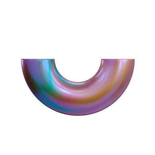 3D model Half Donut Geometric Shape VR / AR / low-poly | CGTrader