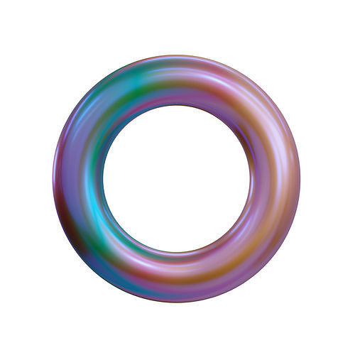 3D model Donut Geometric Shape VR / AR / low-poly | CGTrader