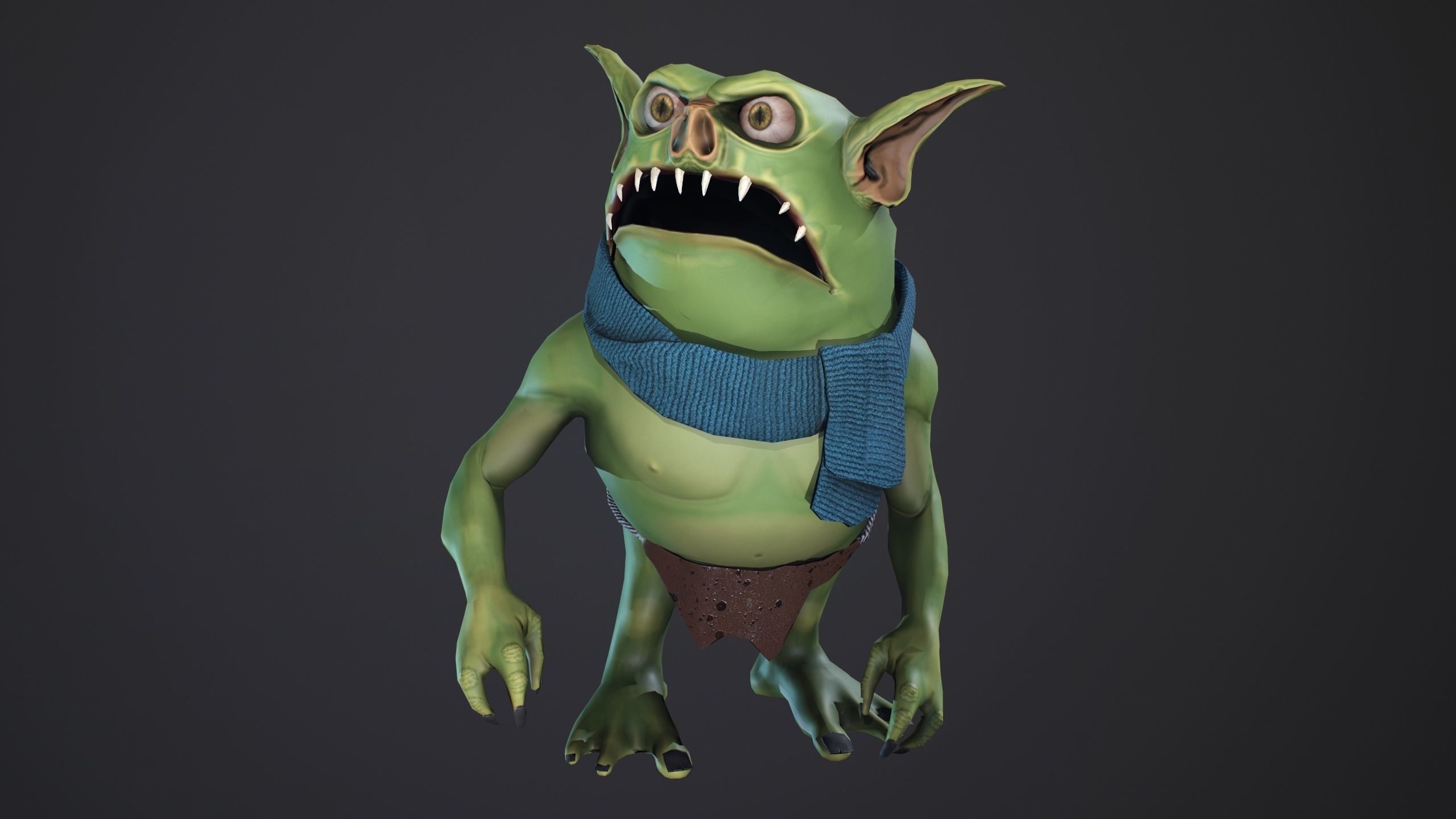 3D model Scary Goblin VR / AR / low-poly | CGTrader