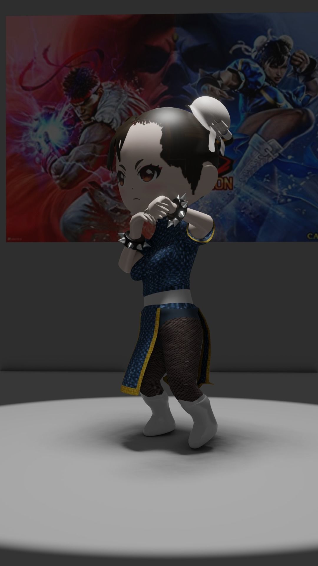Chibi Chun li 3D model animated rigged | CGTrader