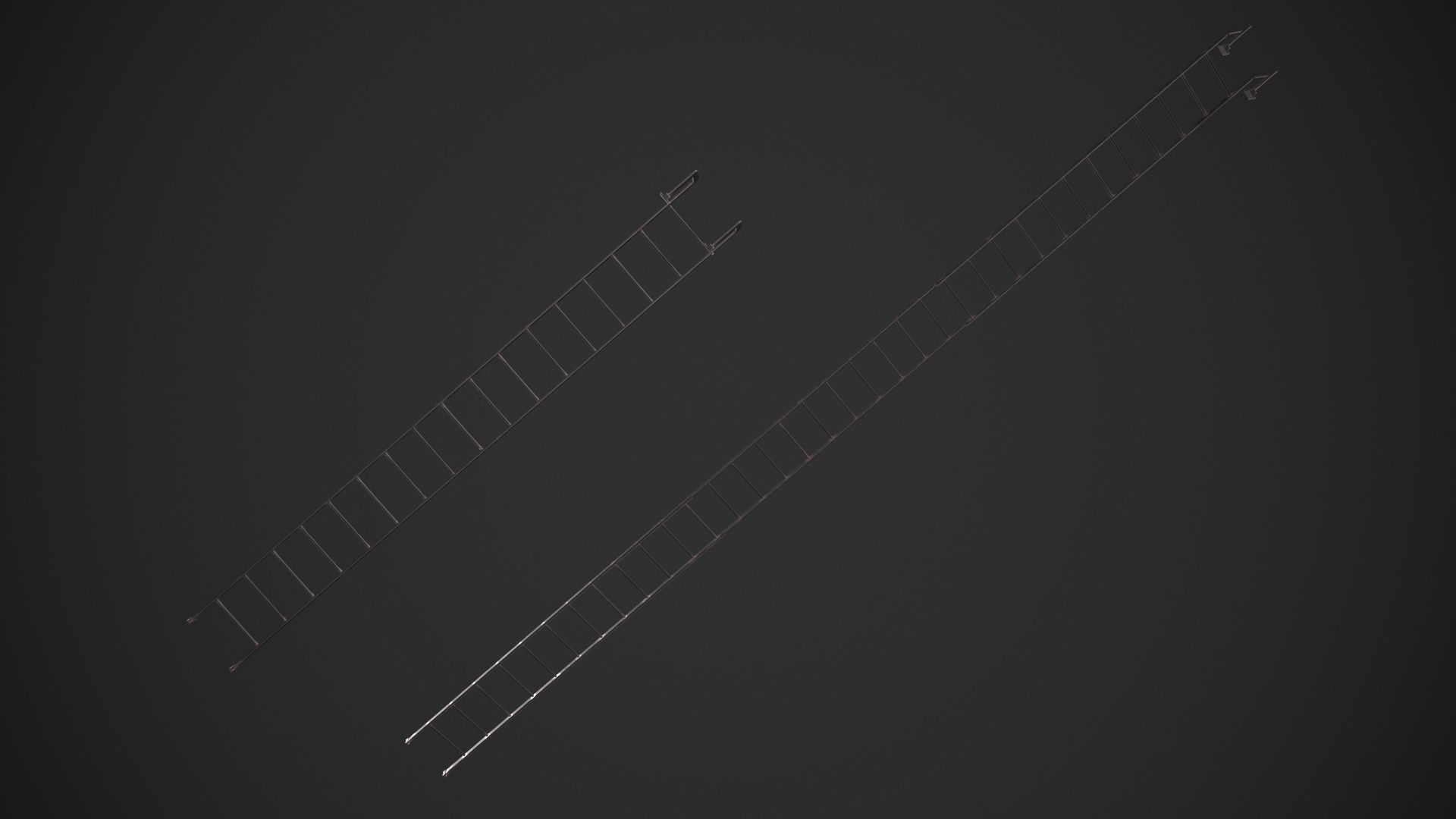 3D model Ladder Set two ladders VR / AR / low-poly | CGTrader