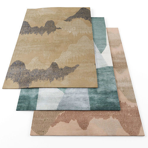 3D model Rugs-1307 three rugs VR / AR / low-poly | CGTrader