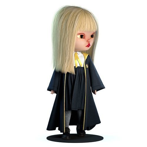 Olivia Yellow Wizard Doll 3D model | CGTrader