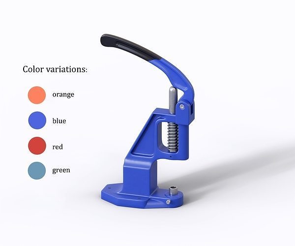 3D model Snap button machine VR / AR / low-poly | CGTrader