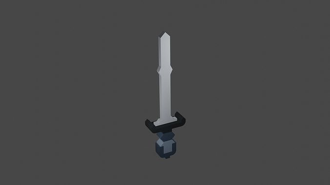 3D model Low Poly Sword E VR / AR / low-poly | CGTrader
