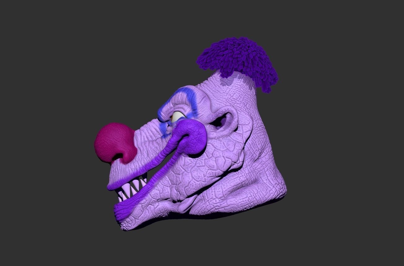 killer clown mask 3D model 3D printable | CGTrader