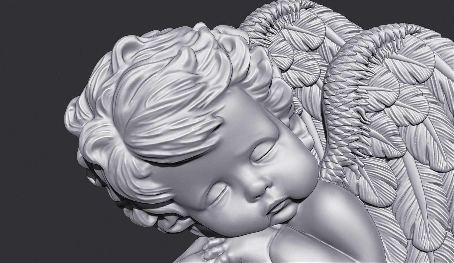 Sleeping Baby Angel 3D model 3D printable | CGTrader