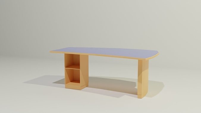 90s Fashion office desk free VR / AR / low-poly 3D model | CGTrader