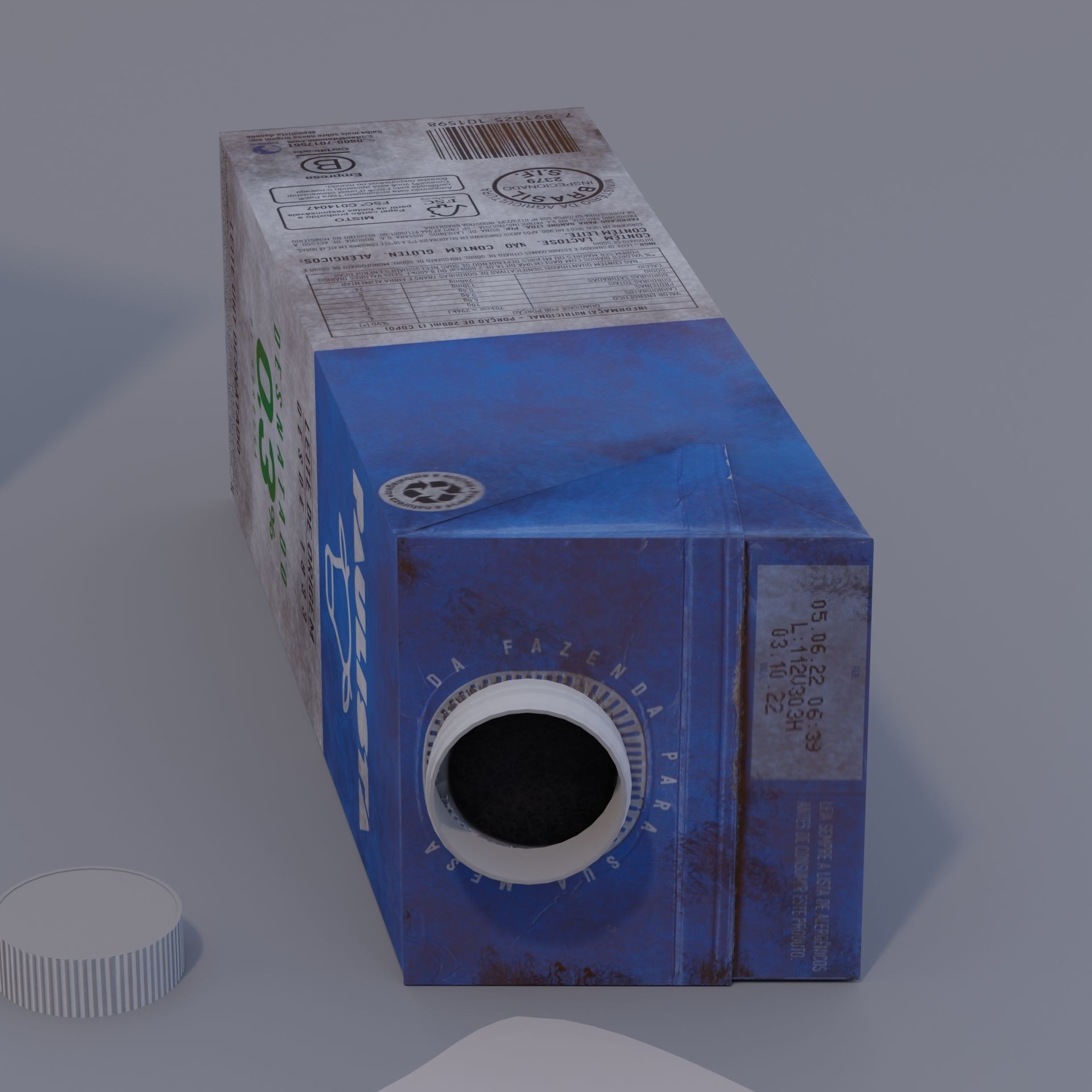 3D model Milk carton VR / AR / low-poly | CGTrader
