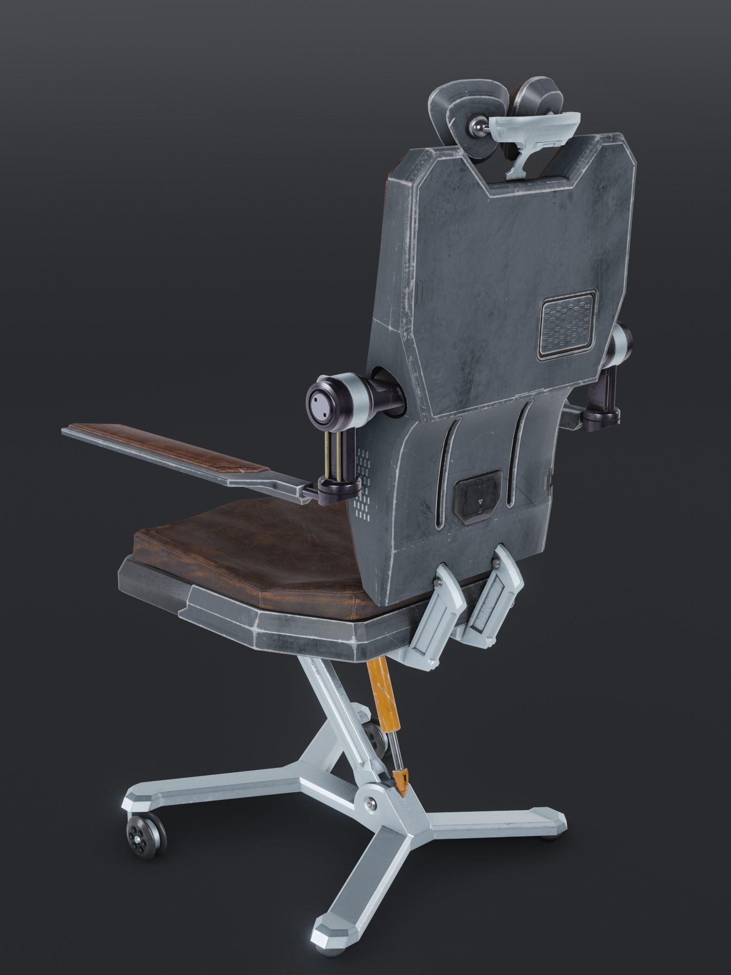 3D model SciFi Furniture - Office Chair VR / AR / low-poly | CGTrader
