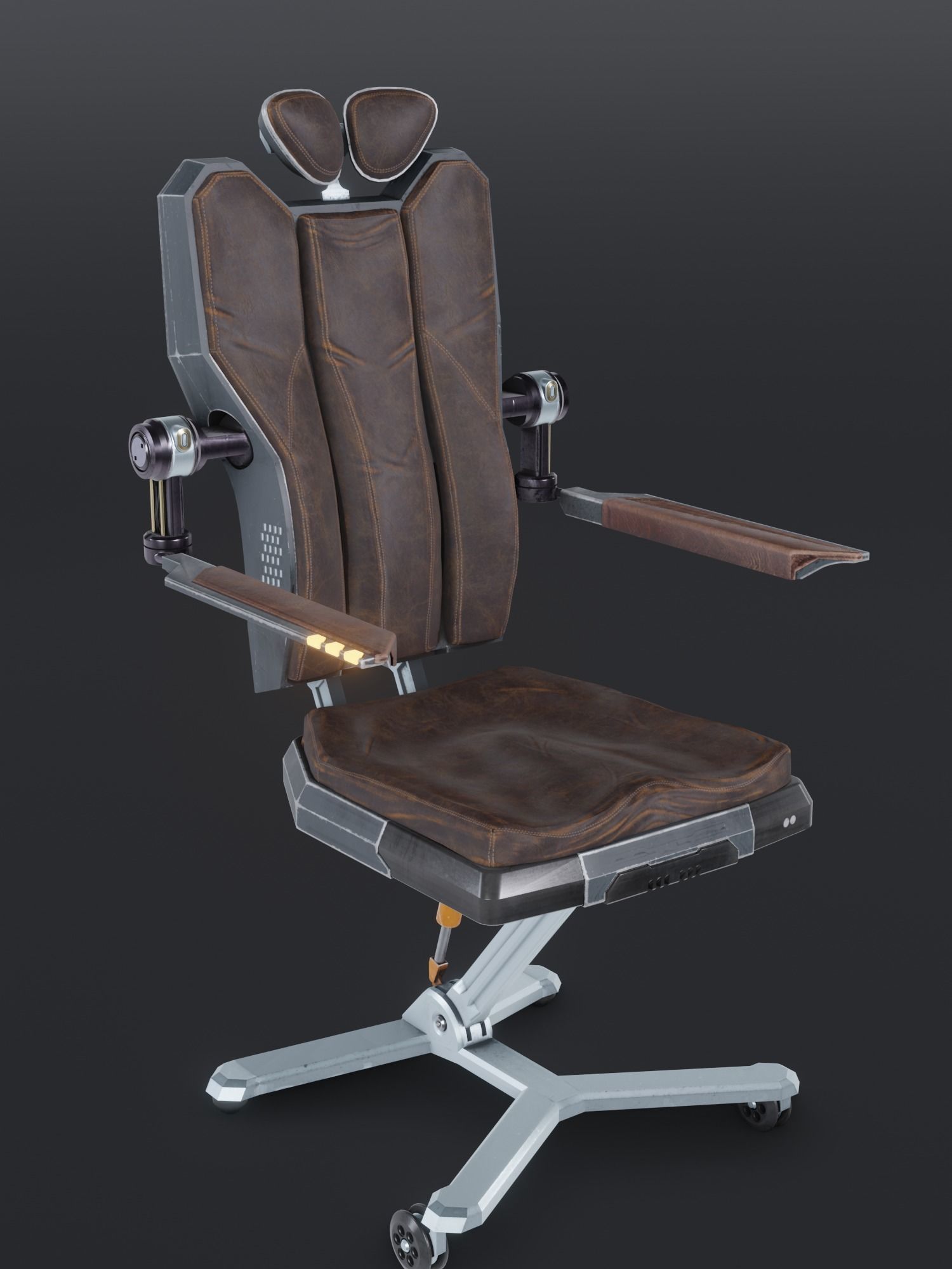 3D model SciFi Furniture - Office Chair VR / AR / low-poly | CGTrader