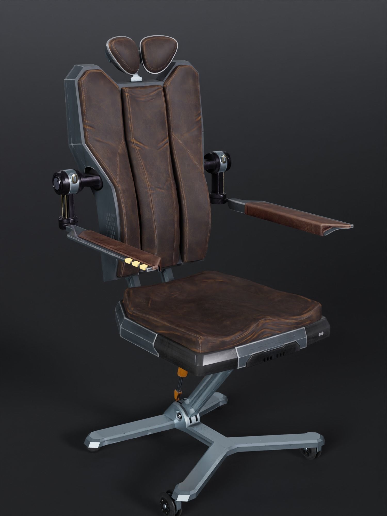 3D model SciFi Furniture - Office Chair VR / AR / low-poly | CGTrader