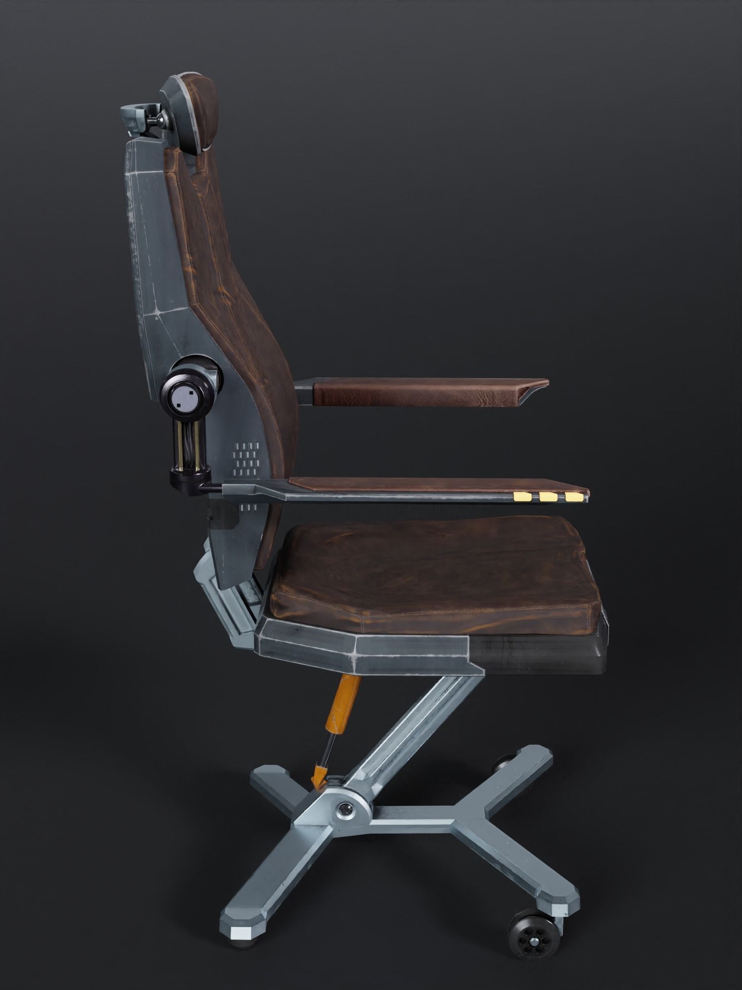 3D model SciFi Furniture - Office Chair VR / AR / low-poly | CGTrader